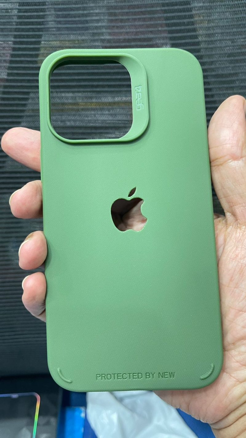 iPhone 12 Pro Max Gear 4 New Apple Logo Cut Silicon Case - Covers.pk