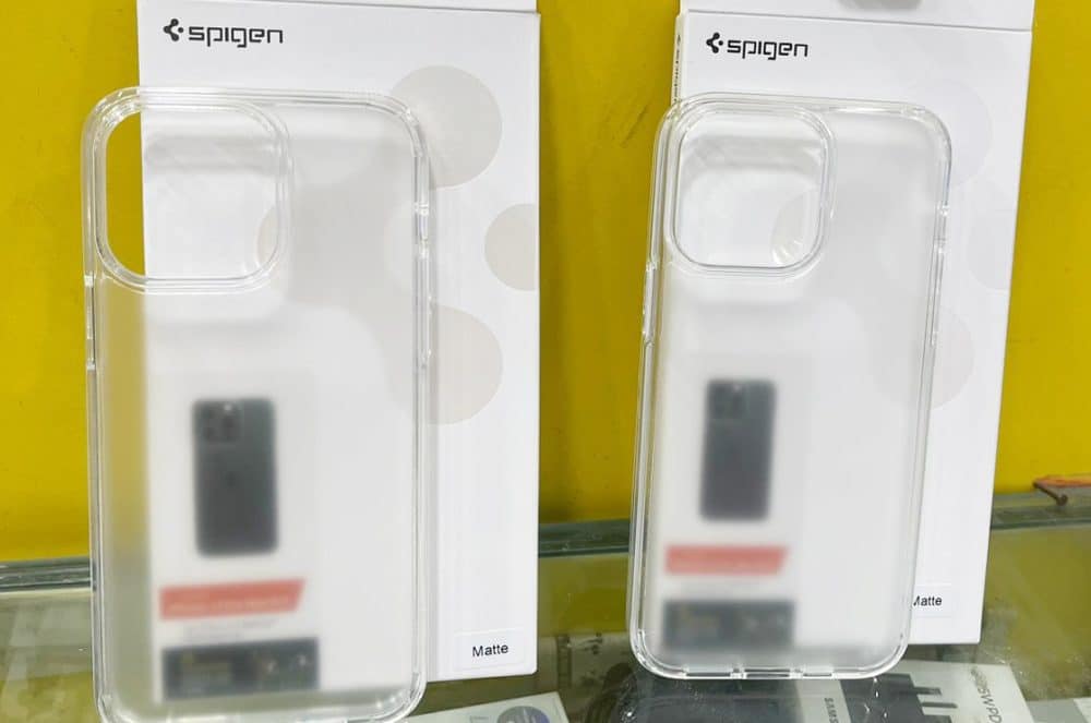 iPhone 14 Spigen Matt/ Frosted Clear Premium Case - Covers.pk